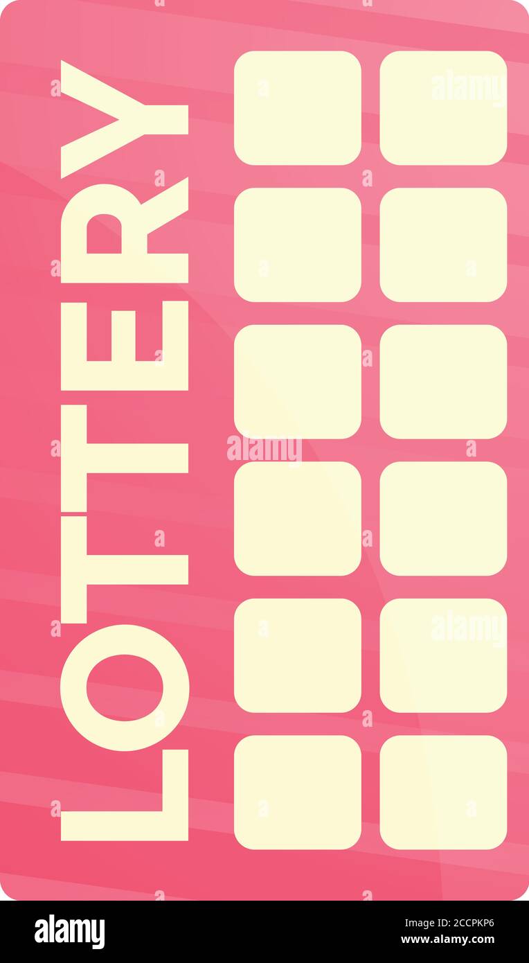 Lottery ticket icon. Cartoon of lottery ticket vector icon for web ...