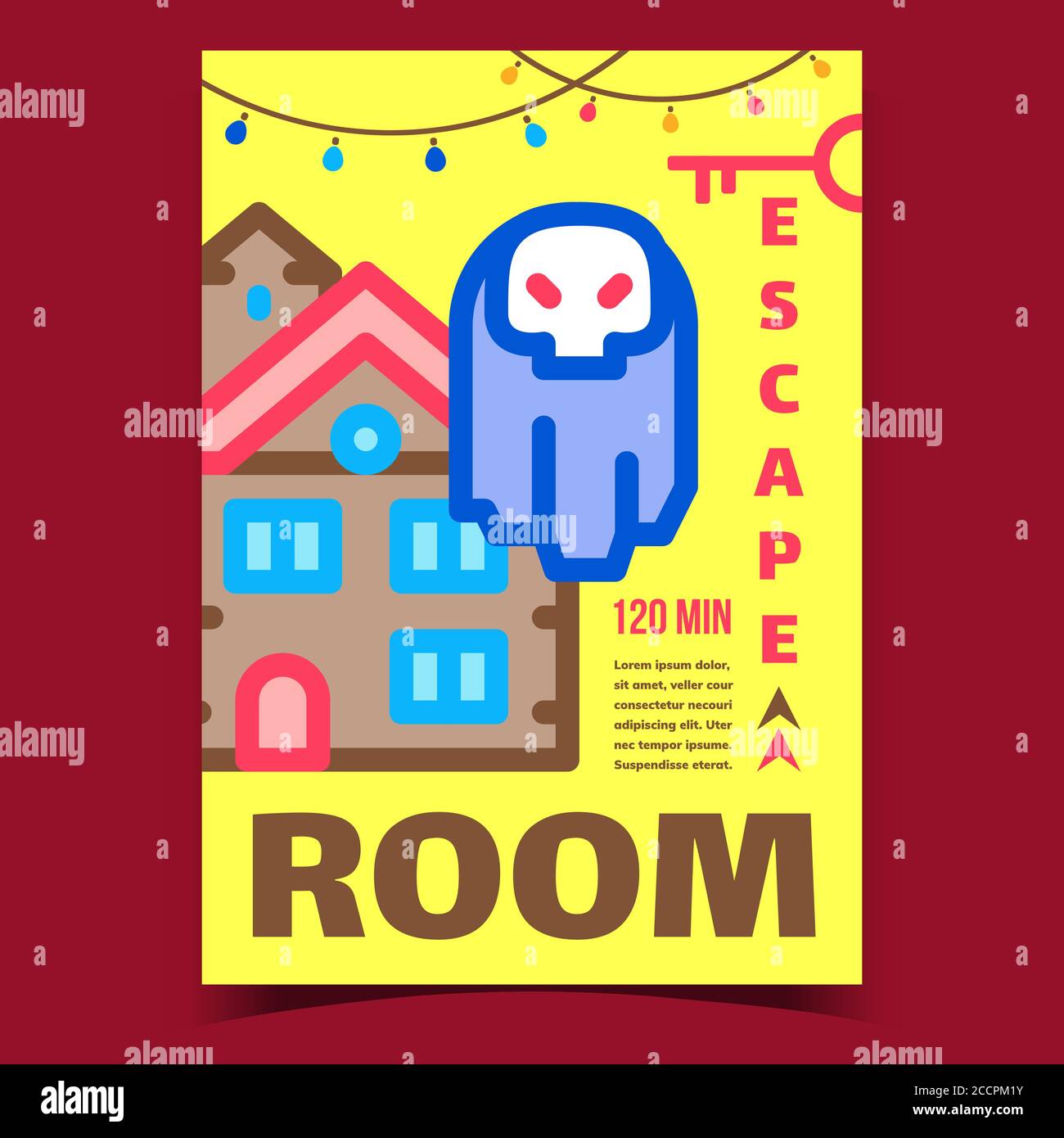 Escape Room Creative Advertising Poster Vector Stock Vector Image & Art ...