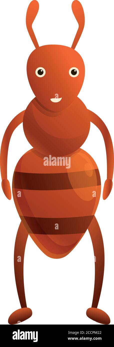 Smiling ant icon. Cartoon of smiling ant vector icon for web design ...