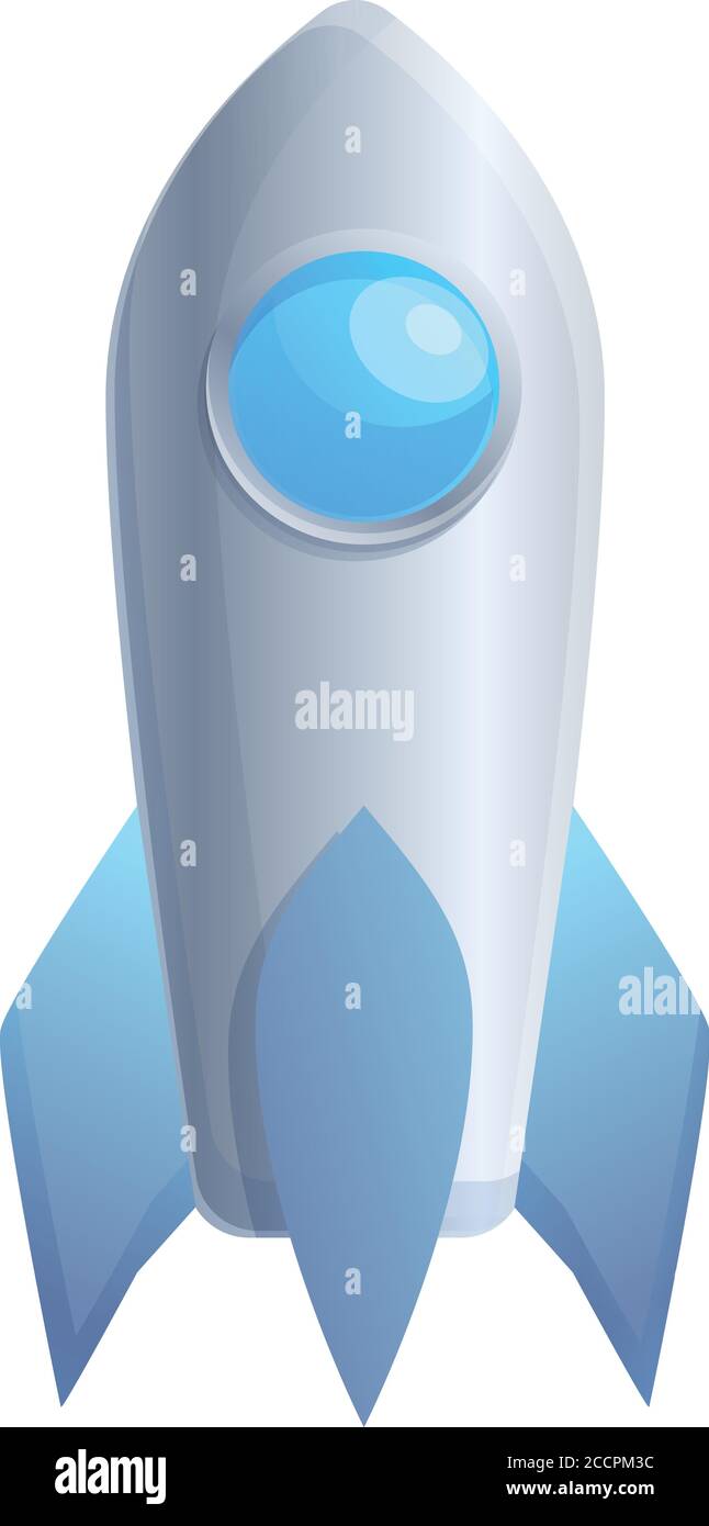 Space rocket icon. Cartoon of space rocket vector icon for web design ...