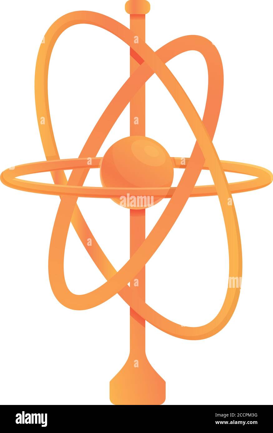 Modern gyroscope icon. Cartoon of modern gyroscope vector icon for web ...