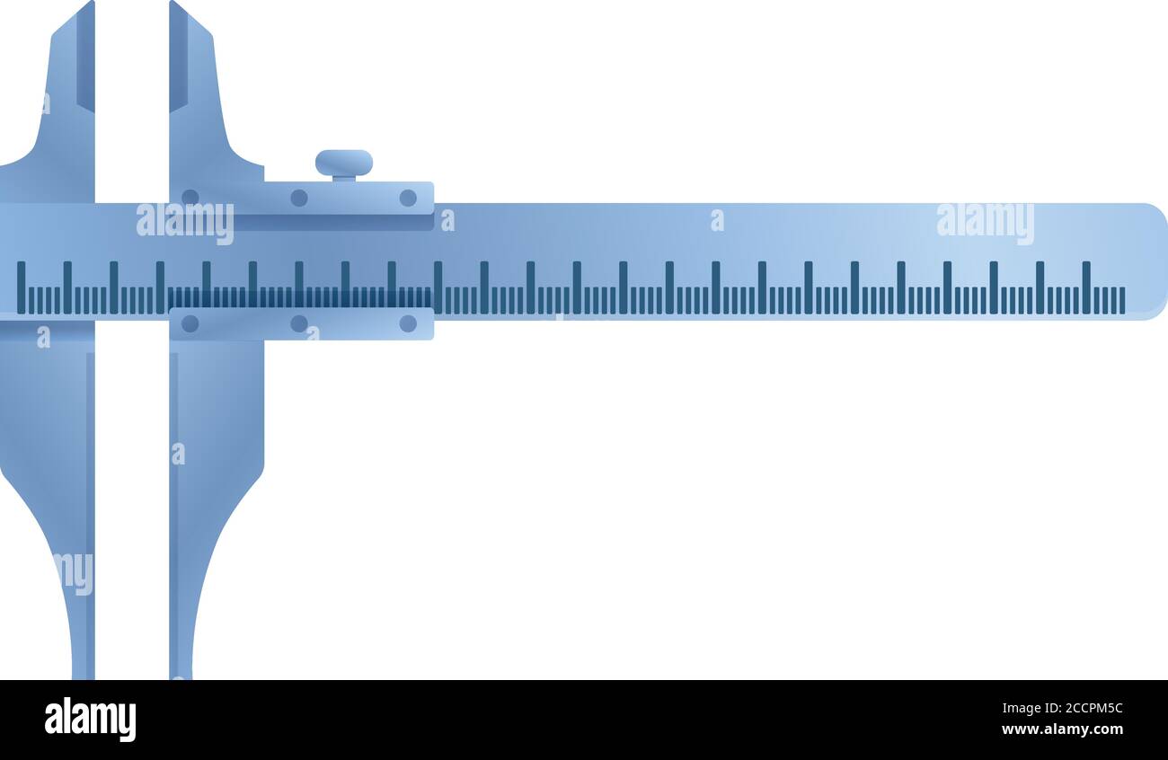Metal caliper icon. Cartoon of metal caliper vector icon for web design ...