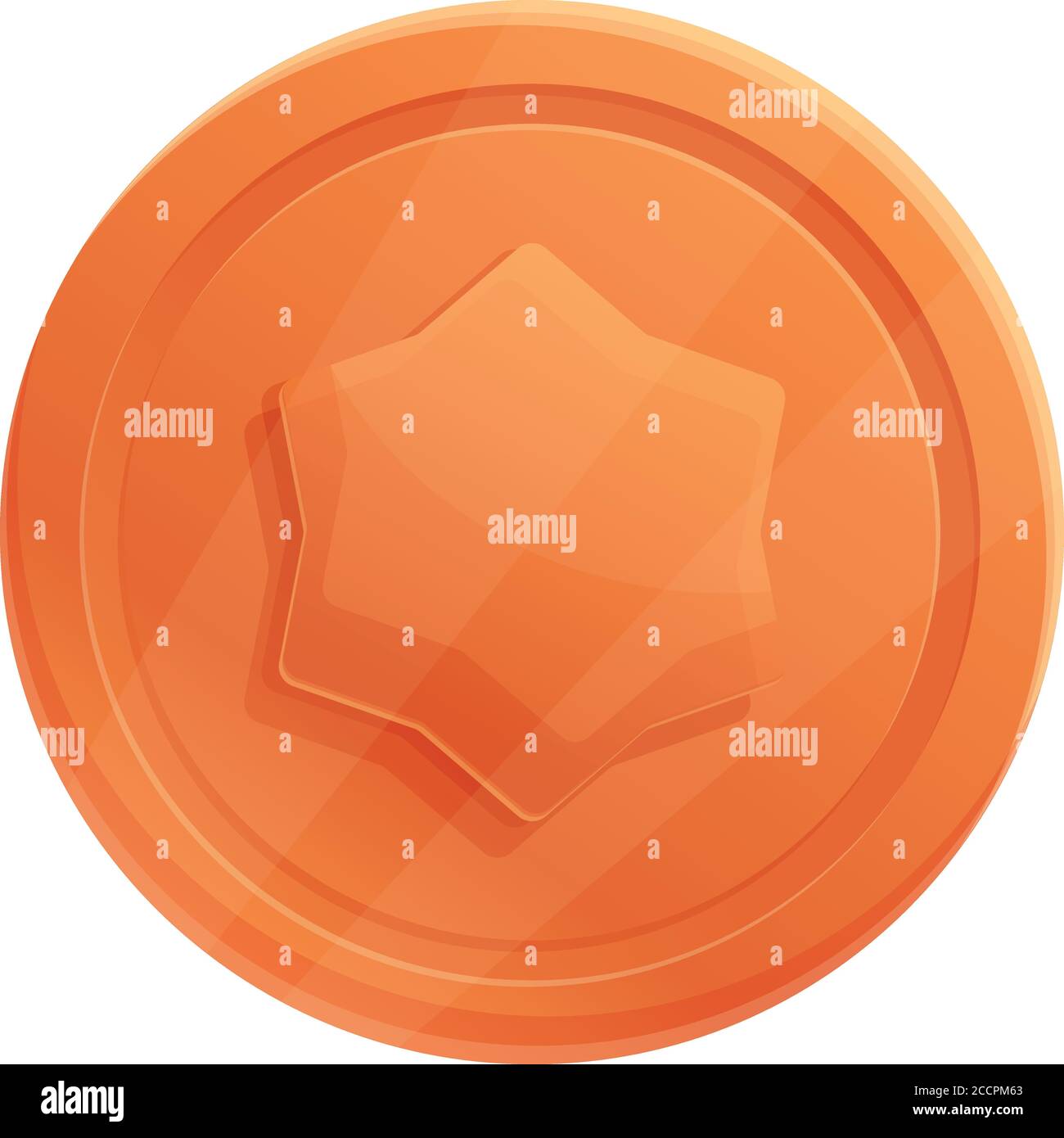 Bonus token icon. Cartoon of bonus token vector icon for web design ...