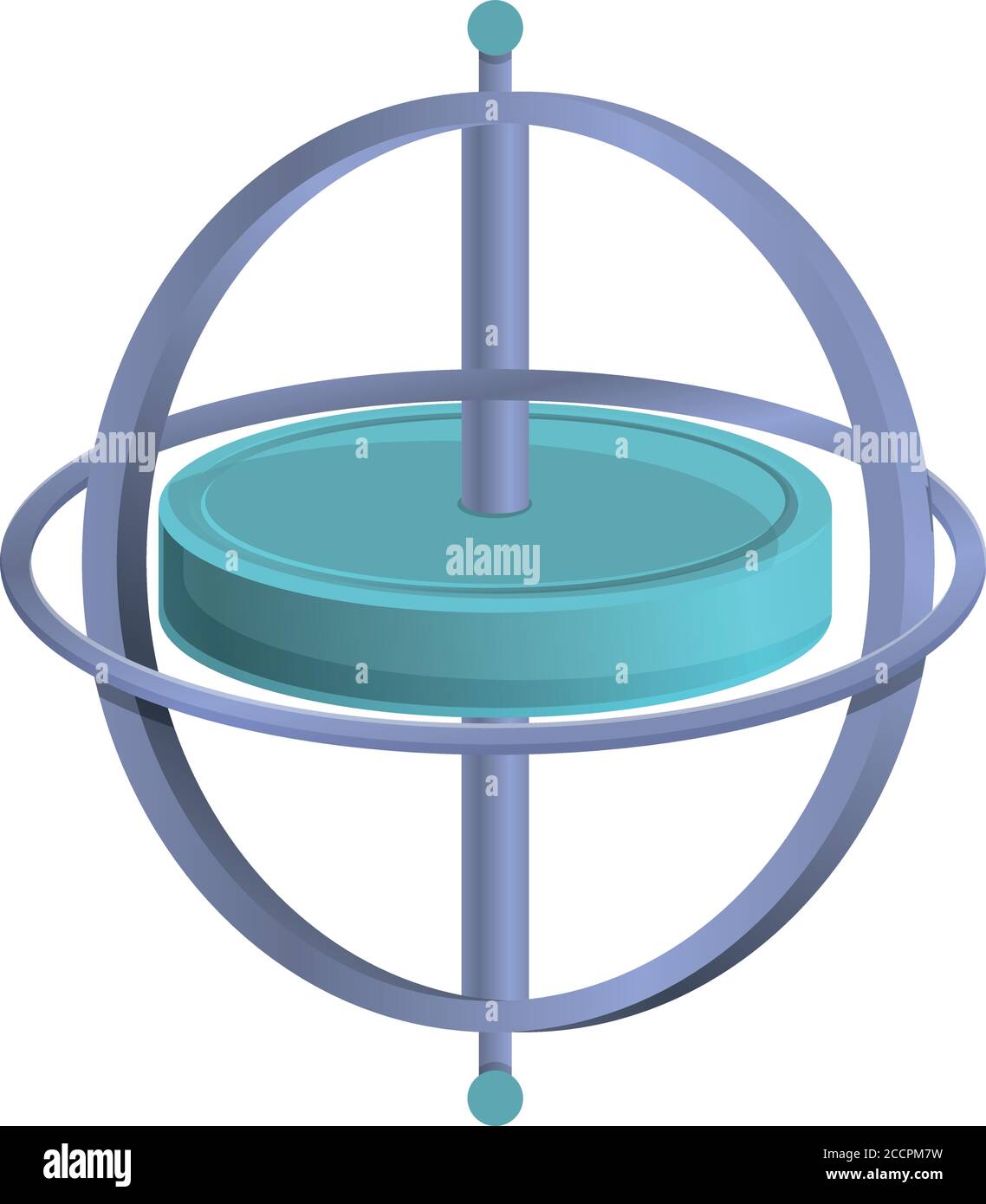 Axis gyroscope icon. Cartoon of axis gyroscope vector icon for web ...