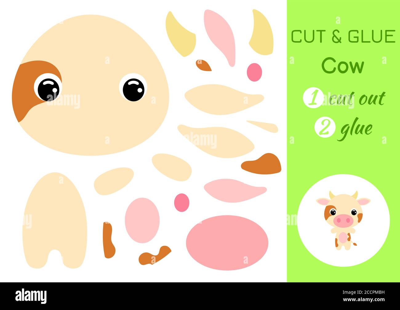 Toy cow cut out Stock Vector Images - Alamy