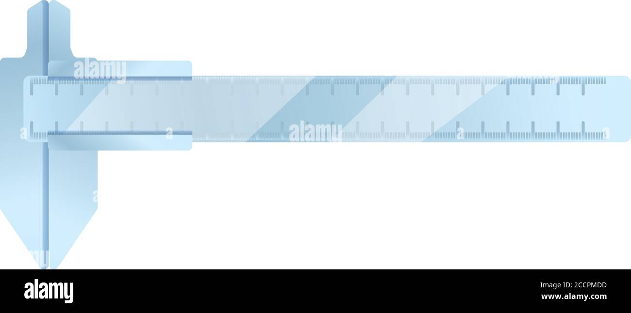 Engineer caliper icon. Cartoon of engineer caliper vector icon for web ...