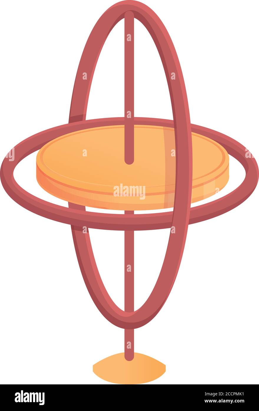 Gyroscope aerospace icon. Cartoon of gyroscope aerospace vector icon ...