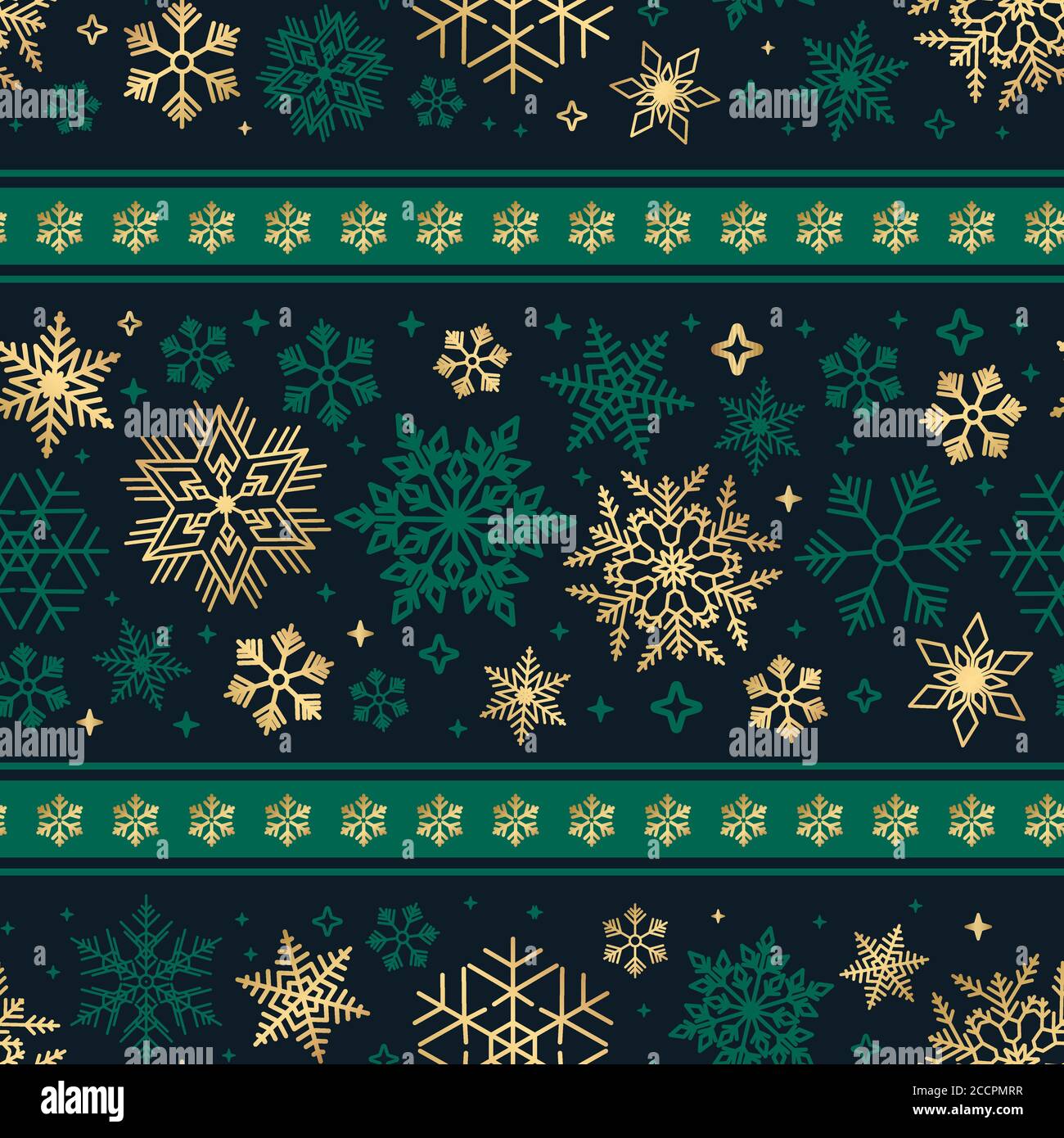 Seamless ribbon with Christmas snowflake pattern Stock Vector Image ...