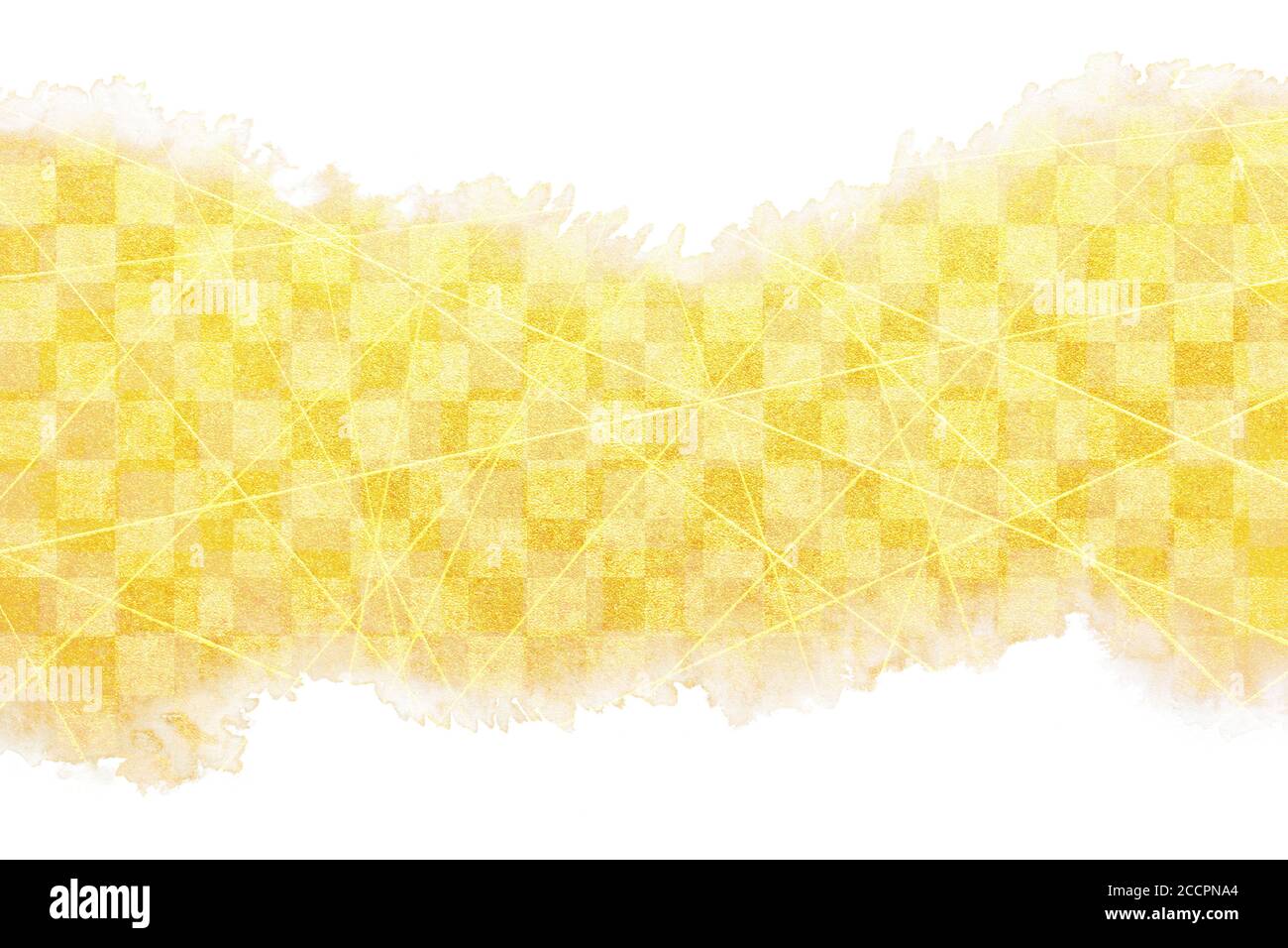 Japanese traditional gold color checkered pattern abstract on natural ...