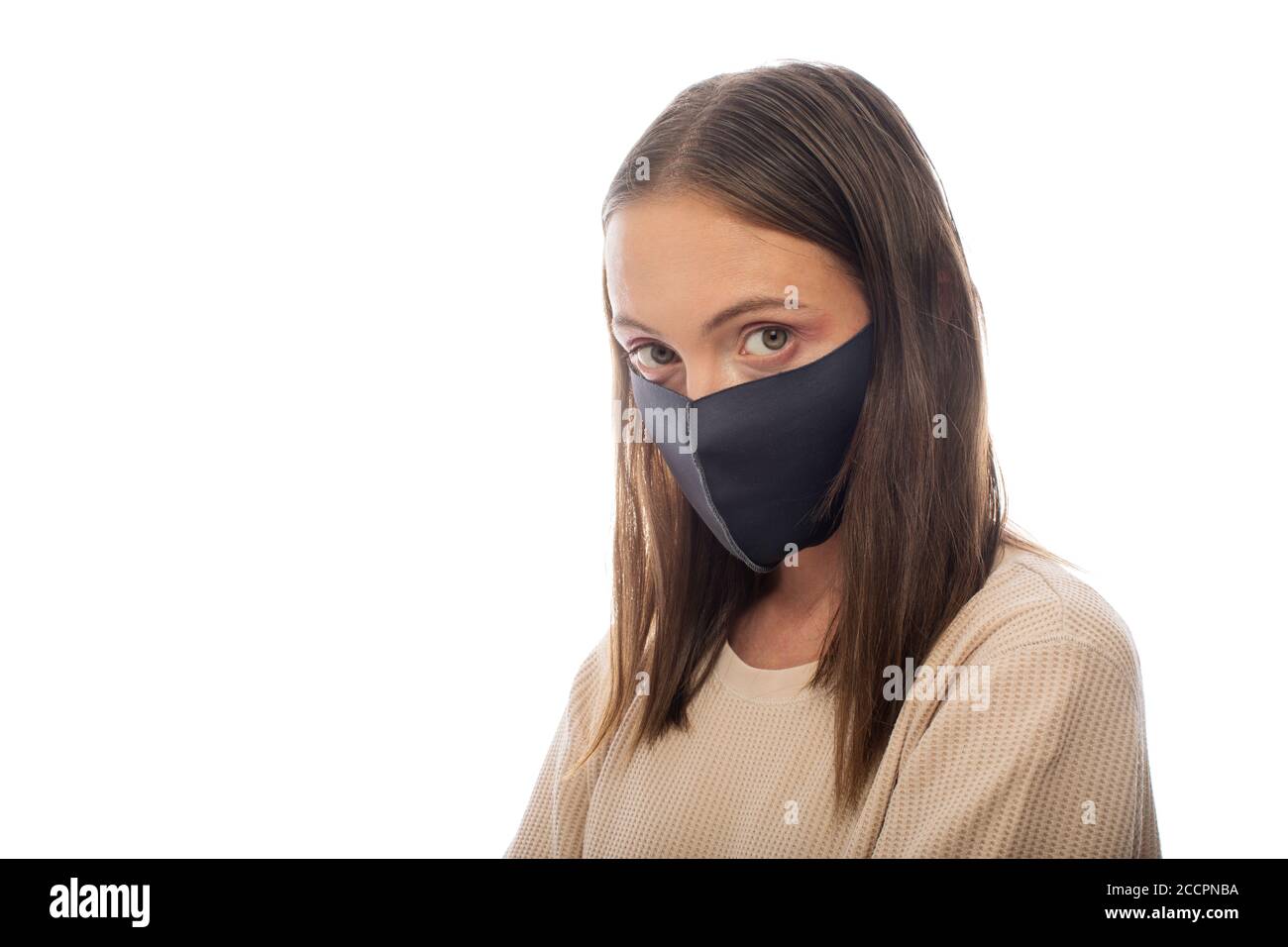 Beautiful young caucasian woman mask hi-res stock photography and ...