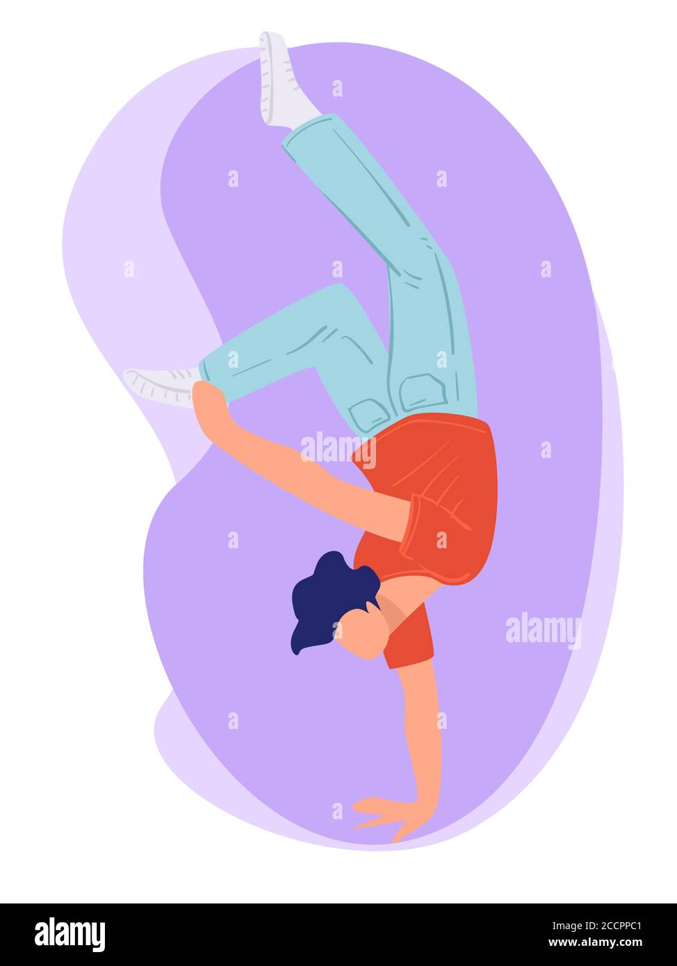 Hip hop or breakdance performer, dance studio vector Stock Vector Image ...