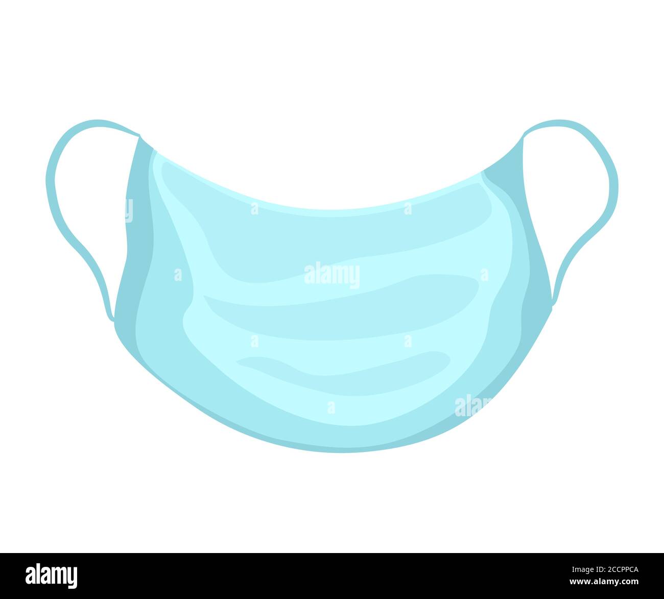 Face mask for medical protection vector illustration on white ...