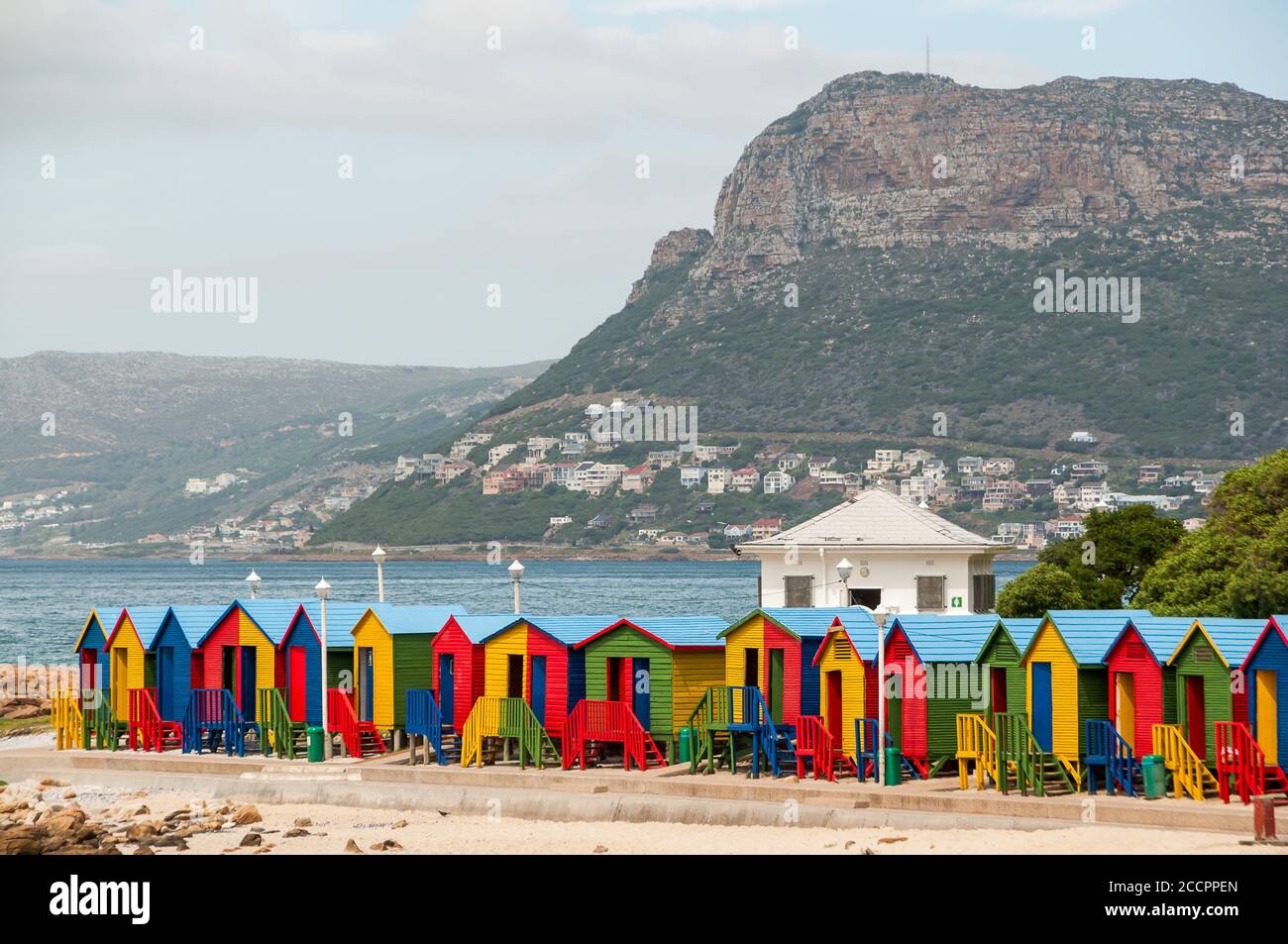 Colorful beach houses by the ocean Stock Photo - Alamy