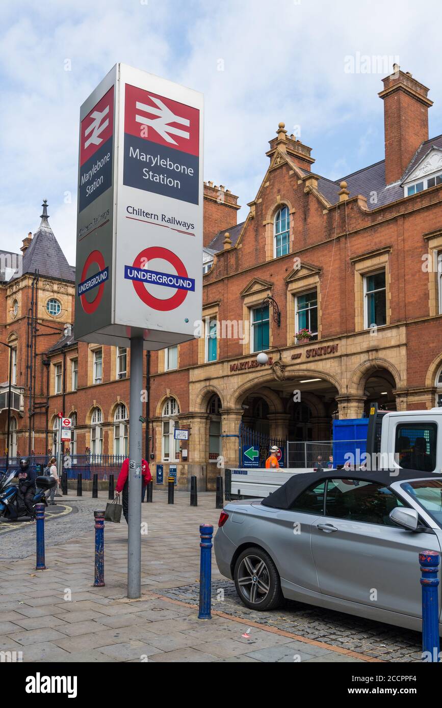 Marylebone railway station in Melrose Place, Marylebone, London ...