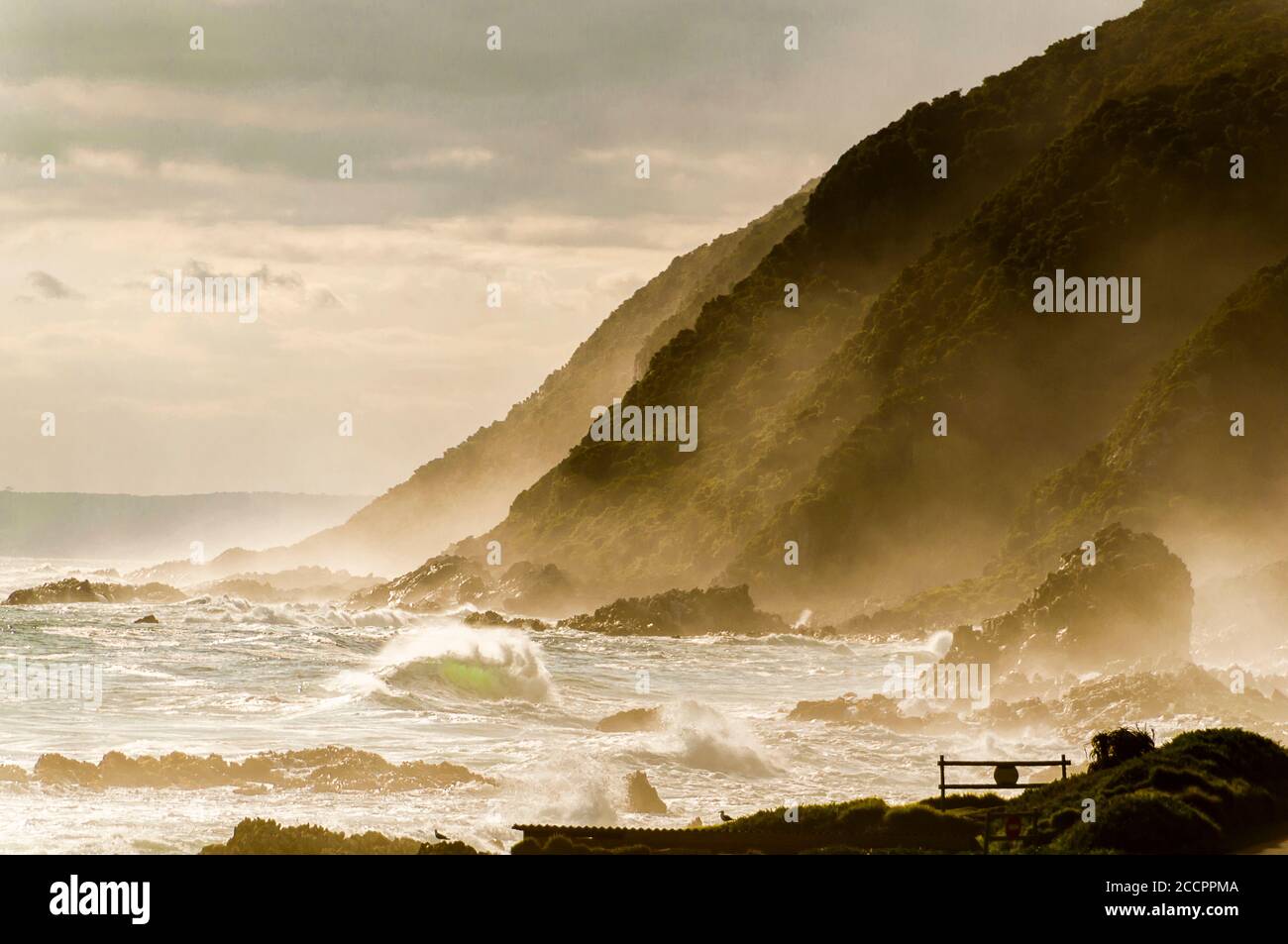 Mountain and shore Stock Photo - Alamy