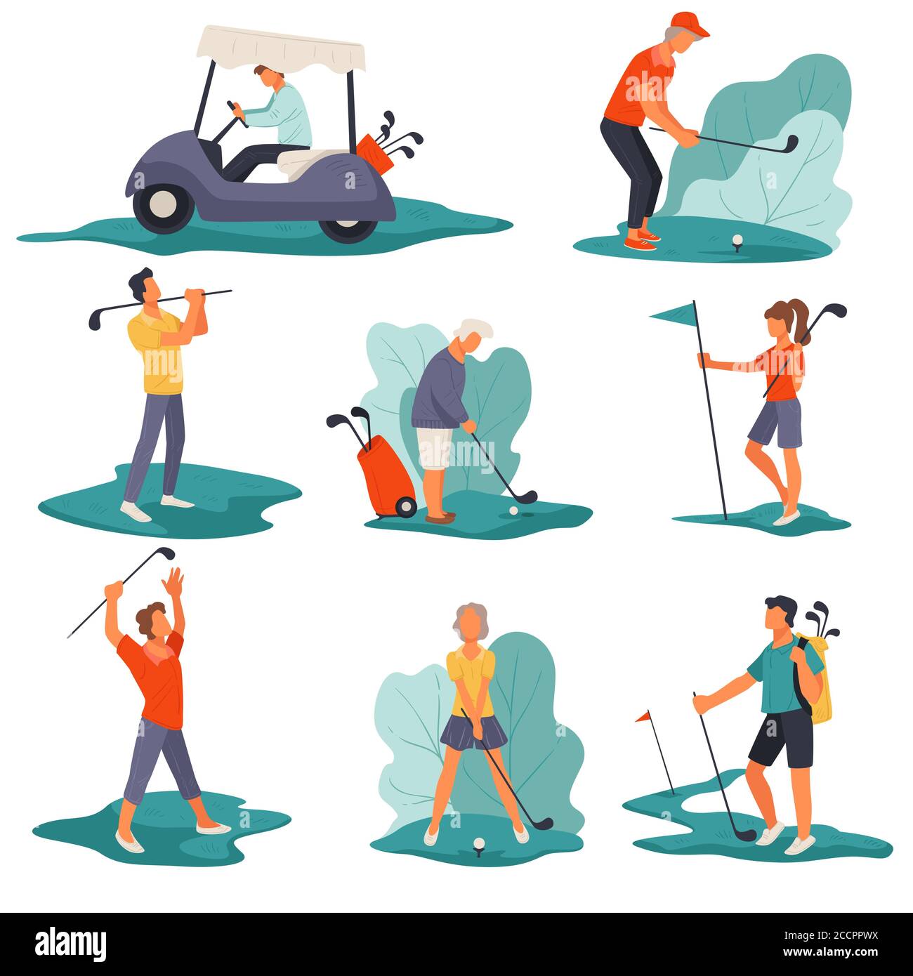 Golf man playing on Cut Out Stock Images & Pictures - Alamy