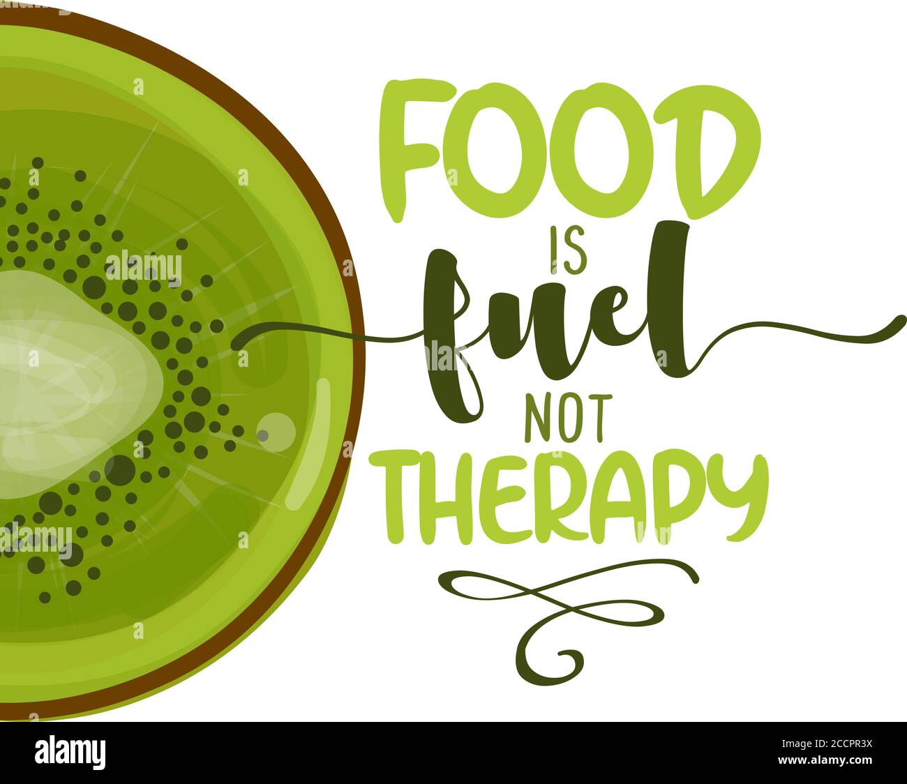 Food is fuel, not therapy Stock Vector Image & Art - Alamy