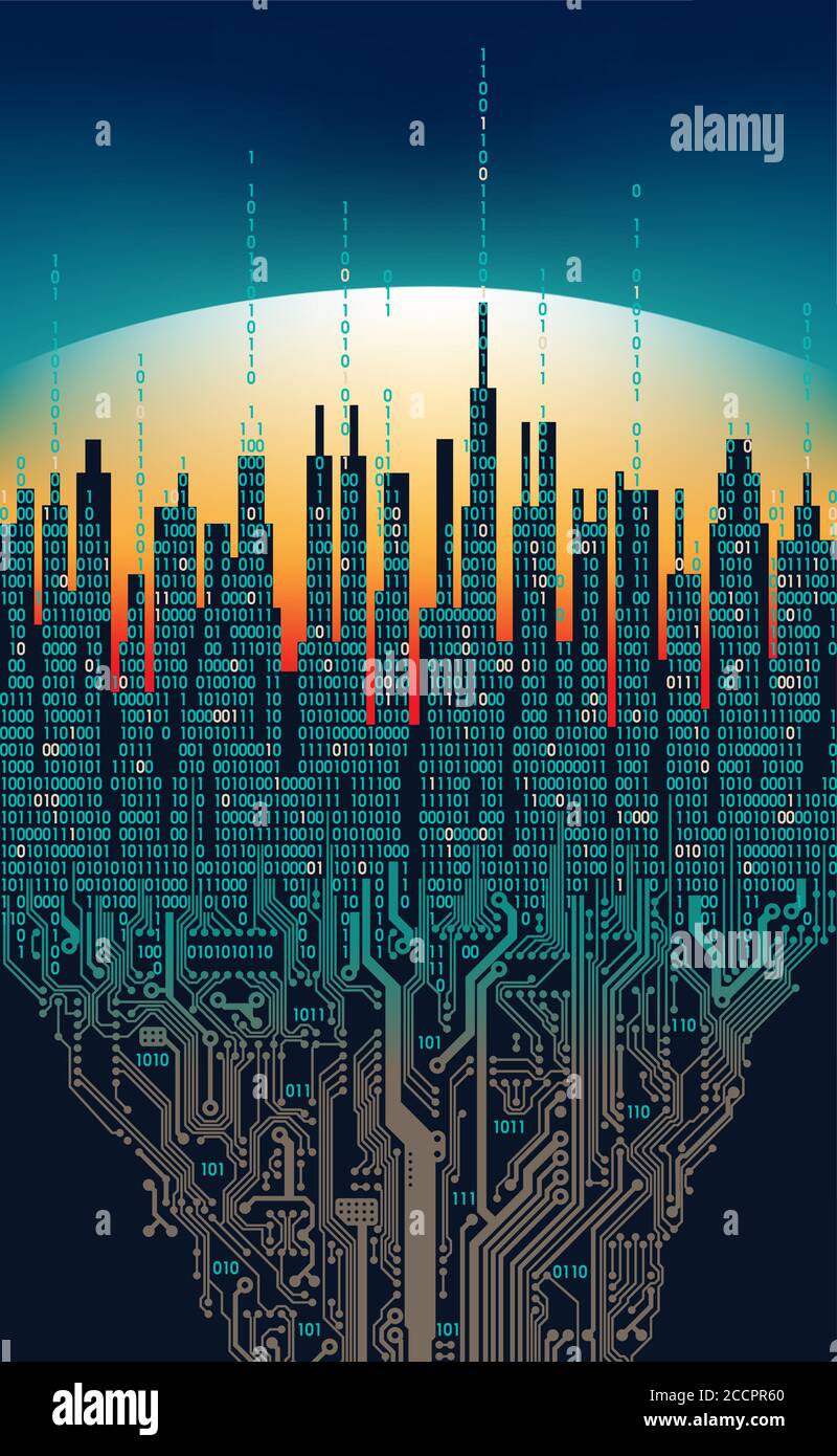 High-tech computer digital technology Stock Vector Image & Art - Alamy