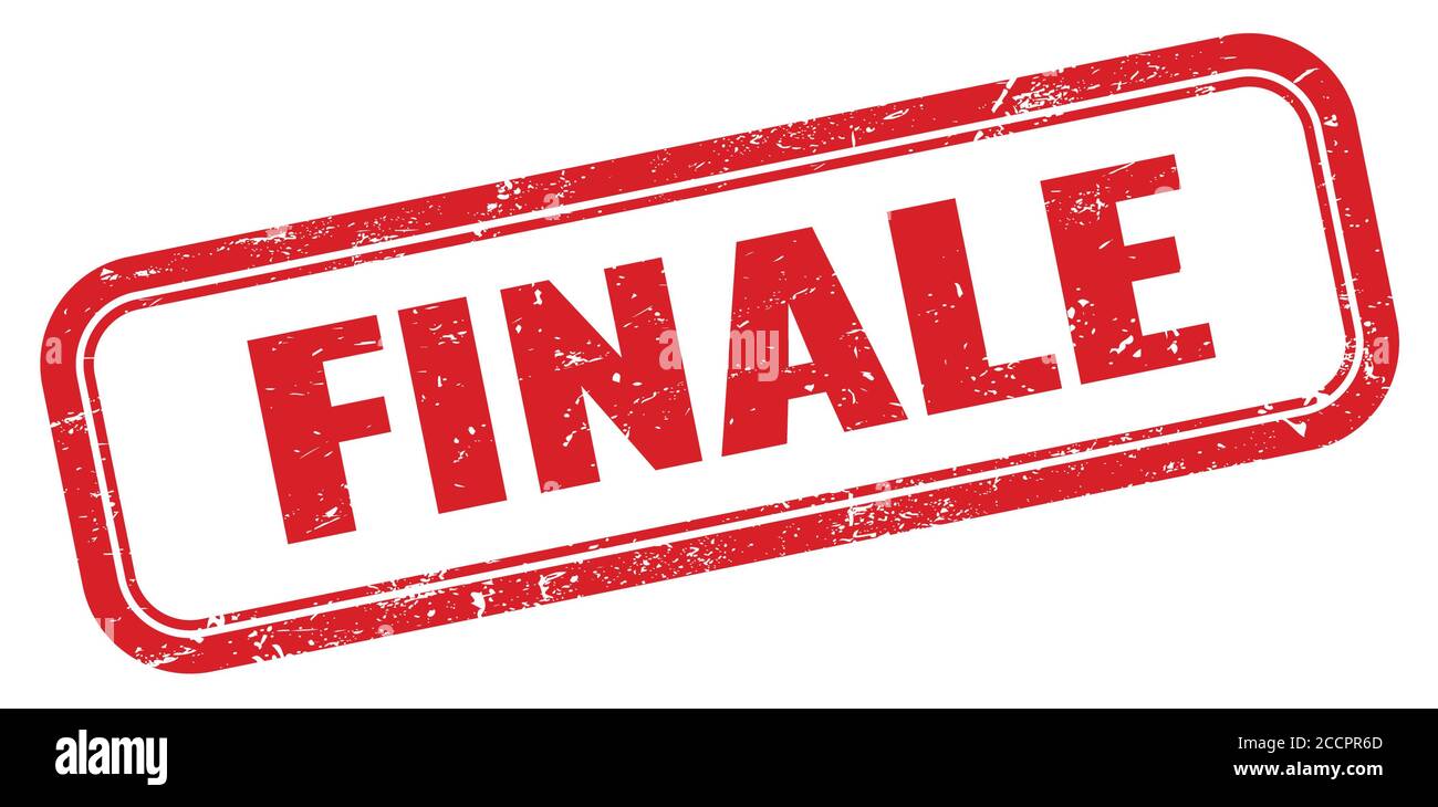 FINALE red grungy rectangle stamp sign Stock Photo - Alamy