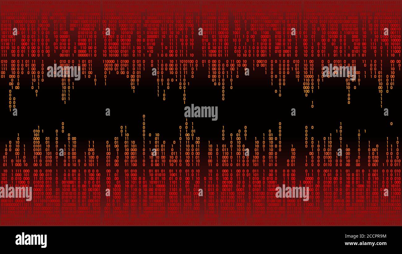 High-tech computer digital background with red digital lines Stock ...