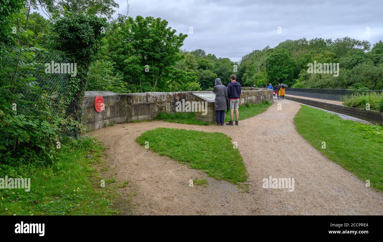 Marple Aqueduct, Marple - Peak Forest Canal Stock Photo - Alamy
