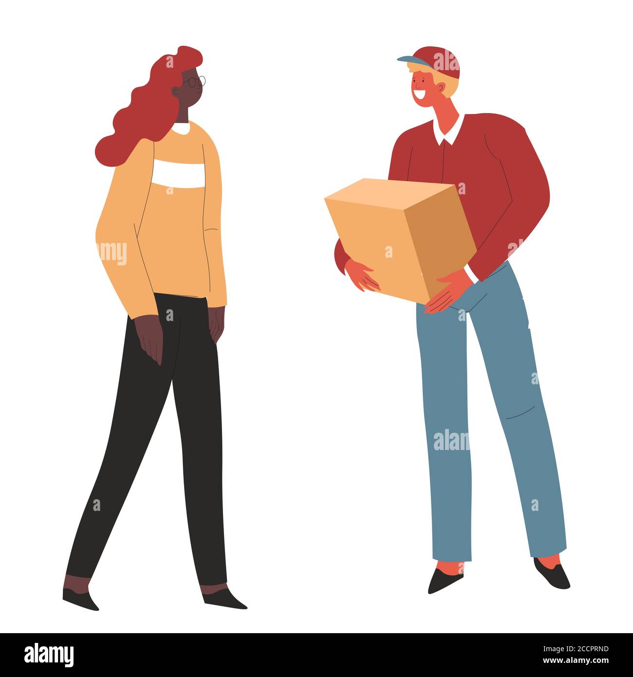 Logistics Warehouse Management Team Stock Vector Images - Alamy