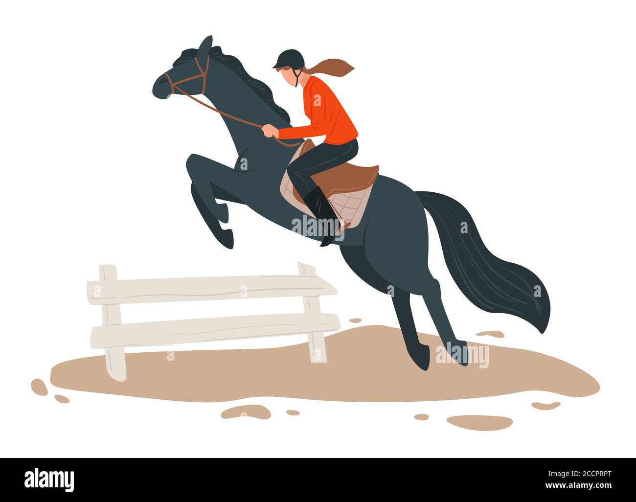 Equestrian skills Stock Vector Images - Alamy