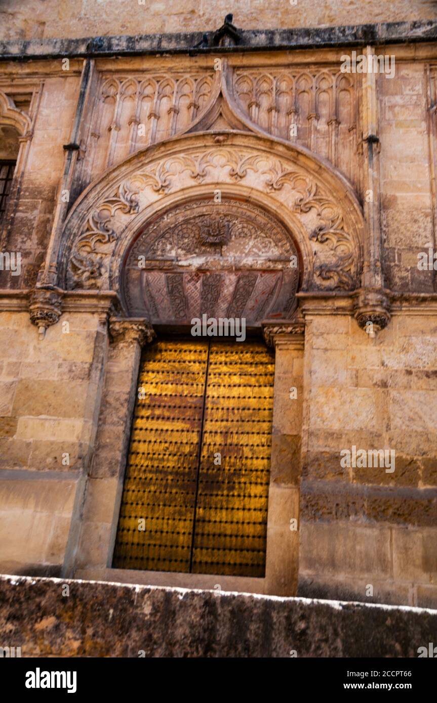 Alternating red and white voussoirs of the arches hi-res stock ...