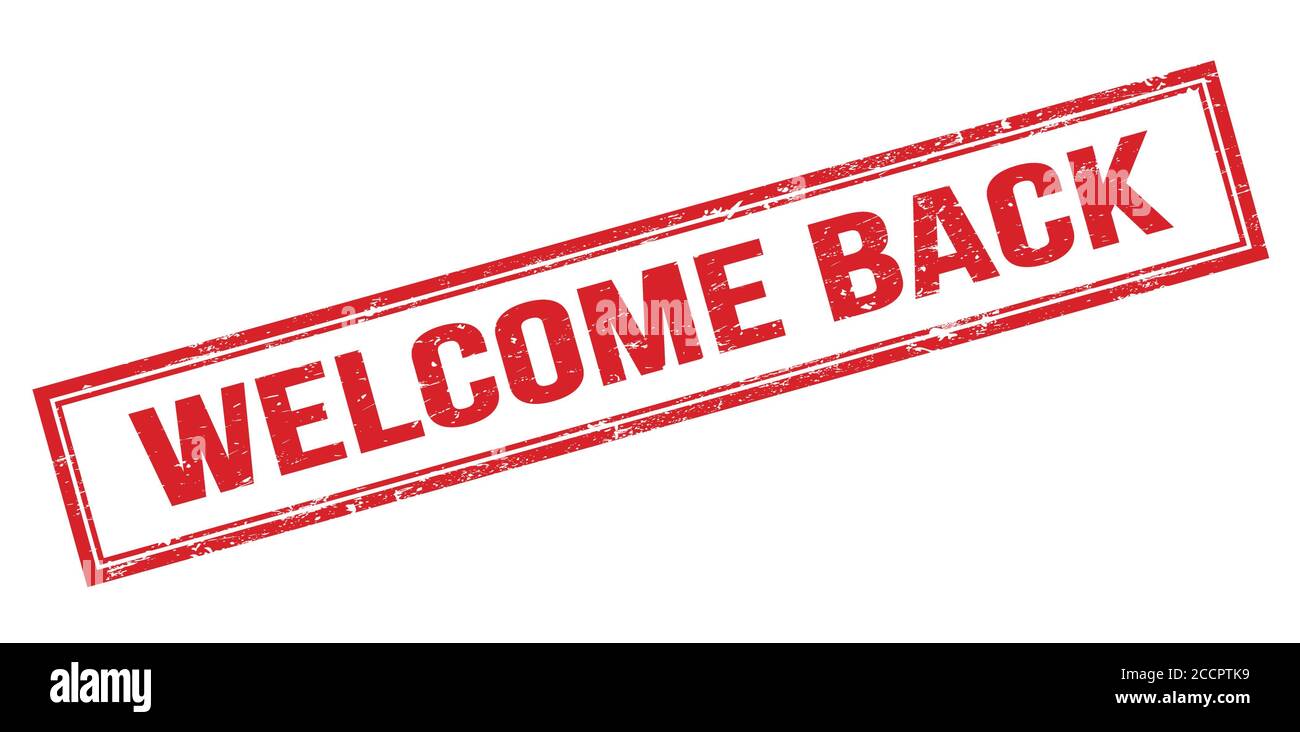 Welcome back word Cut Out Stock Images & Pictures - Alamy