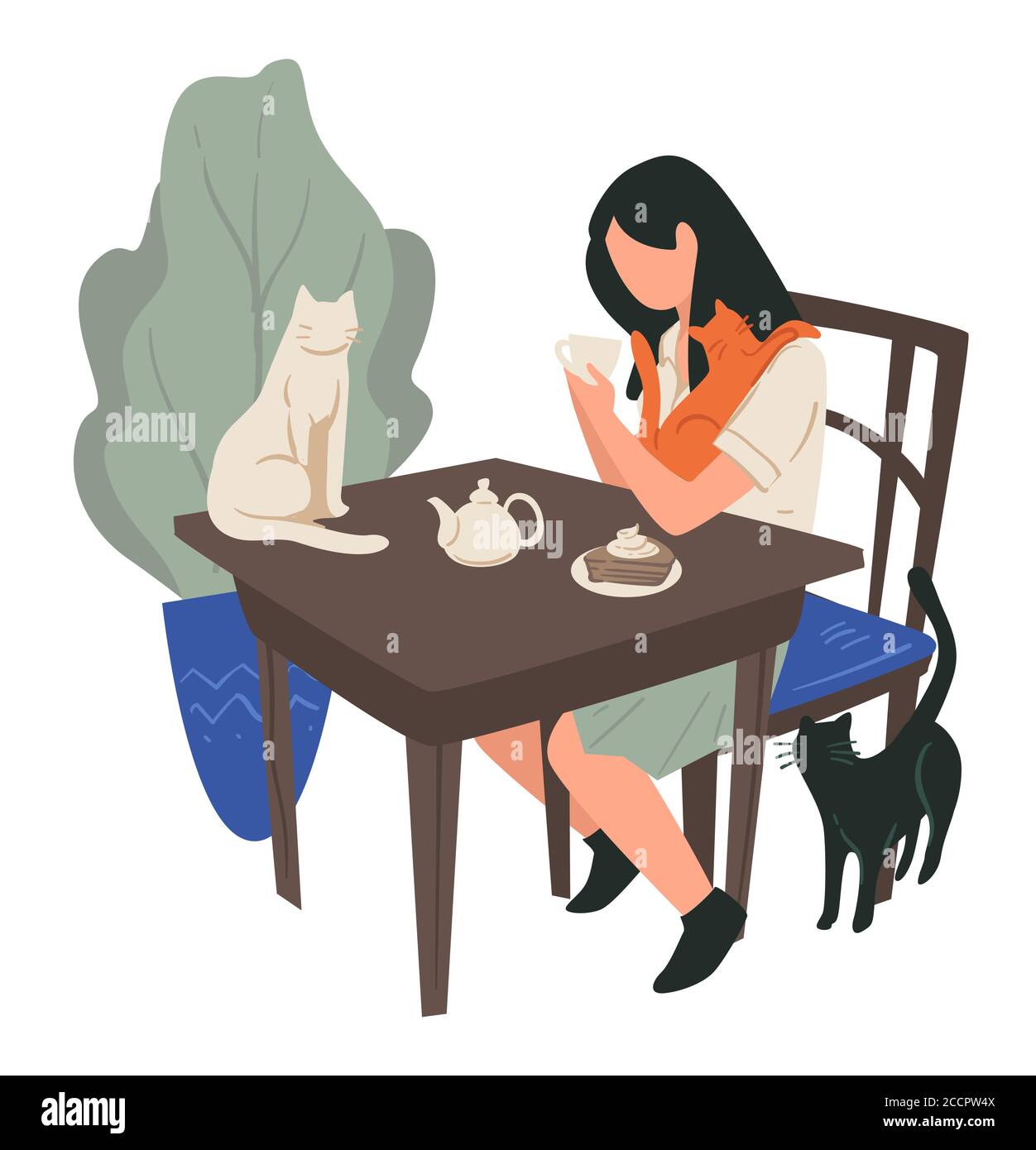 Tea drinking china Stock Vector Images - Alamy