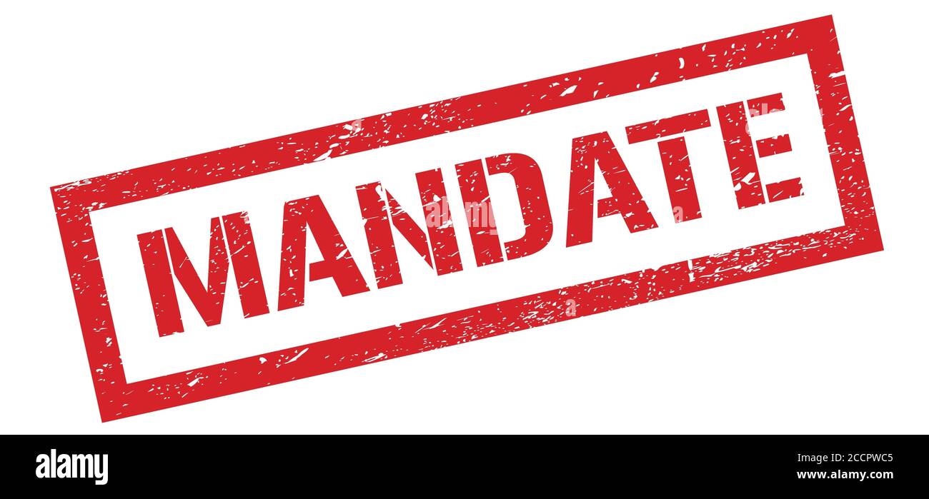 Mandate word hi-res stock photography and images - Alamy