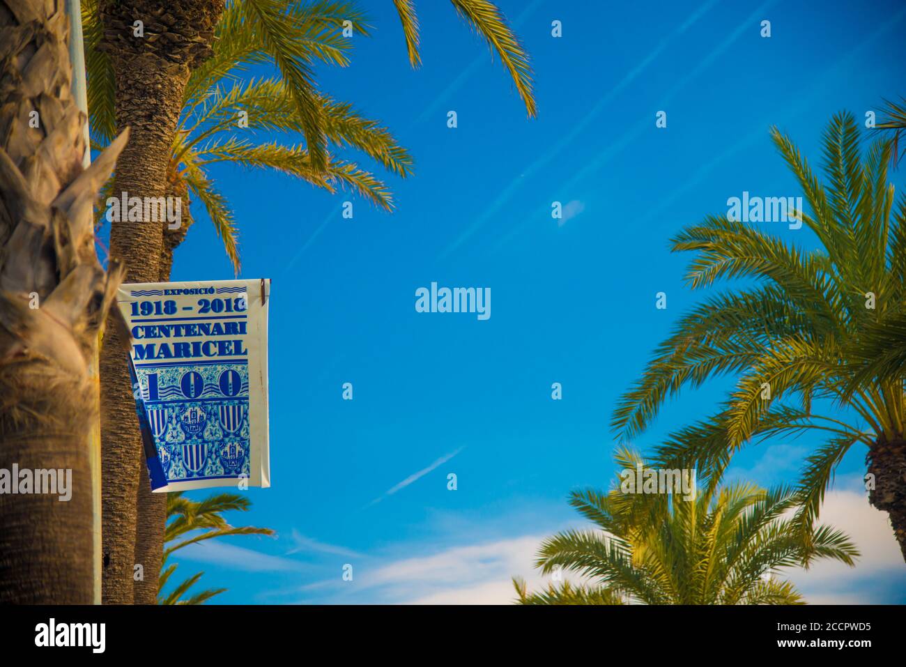 Spanish Beach Resort in Barcelona, Spain. Sitges area is known as a ...