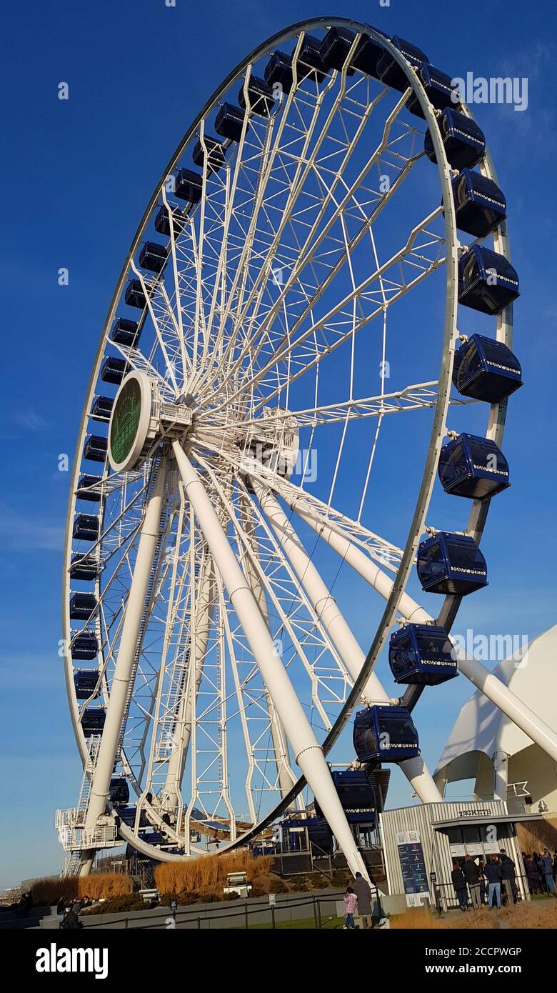 Centennial Wheel at Navy Pier, Chicago Illinois, United States Stock ...