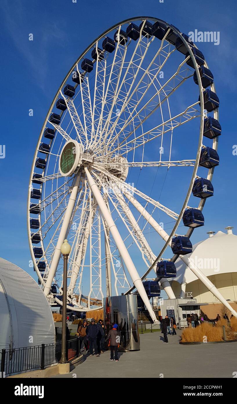 Centennial Wheel at Navy Pier, Chicago Illinois, United States Stock ...