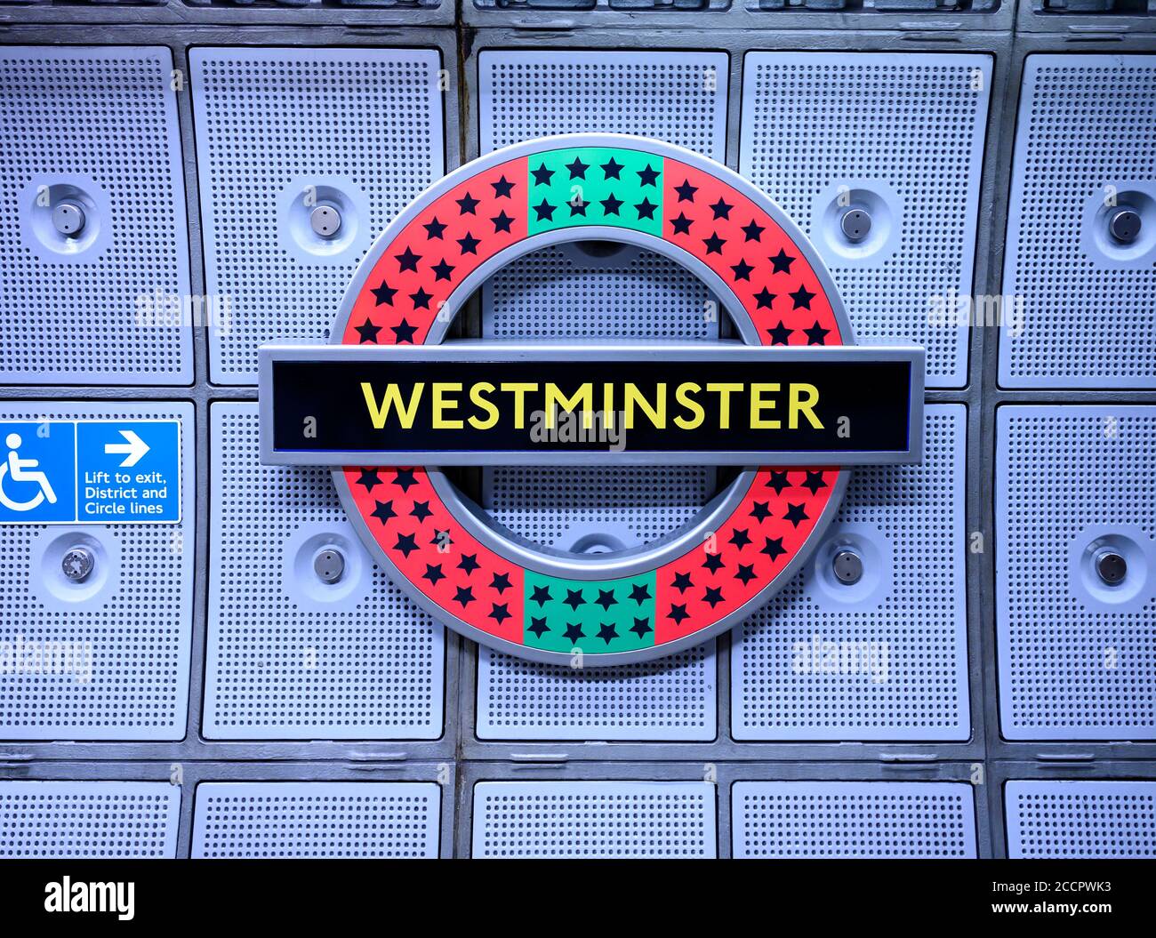 Roundel Artwork - Westminster Underground Station, Westminster, London ...