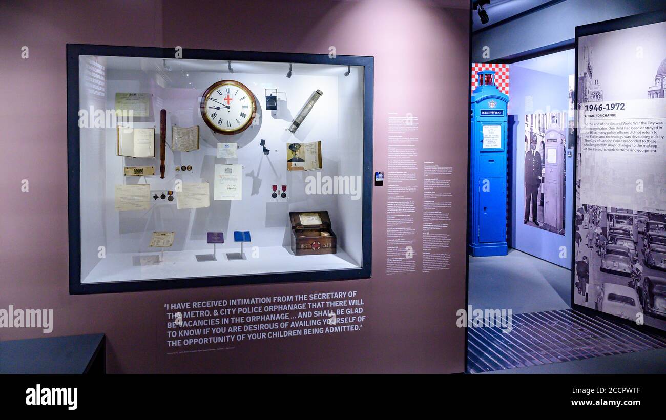 Police Museum, Guildhall, London Stock Photo - Alamy