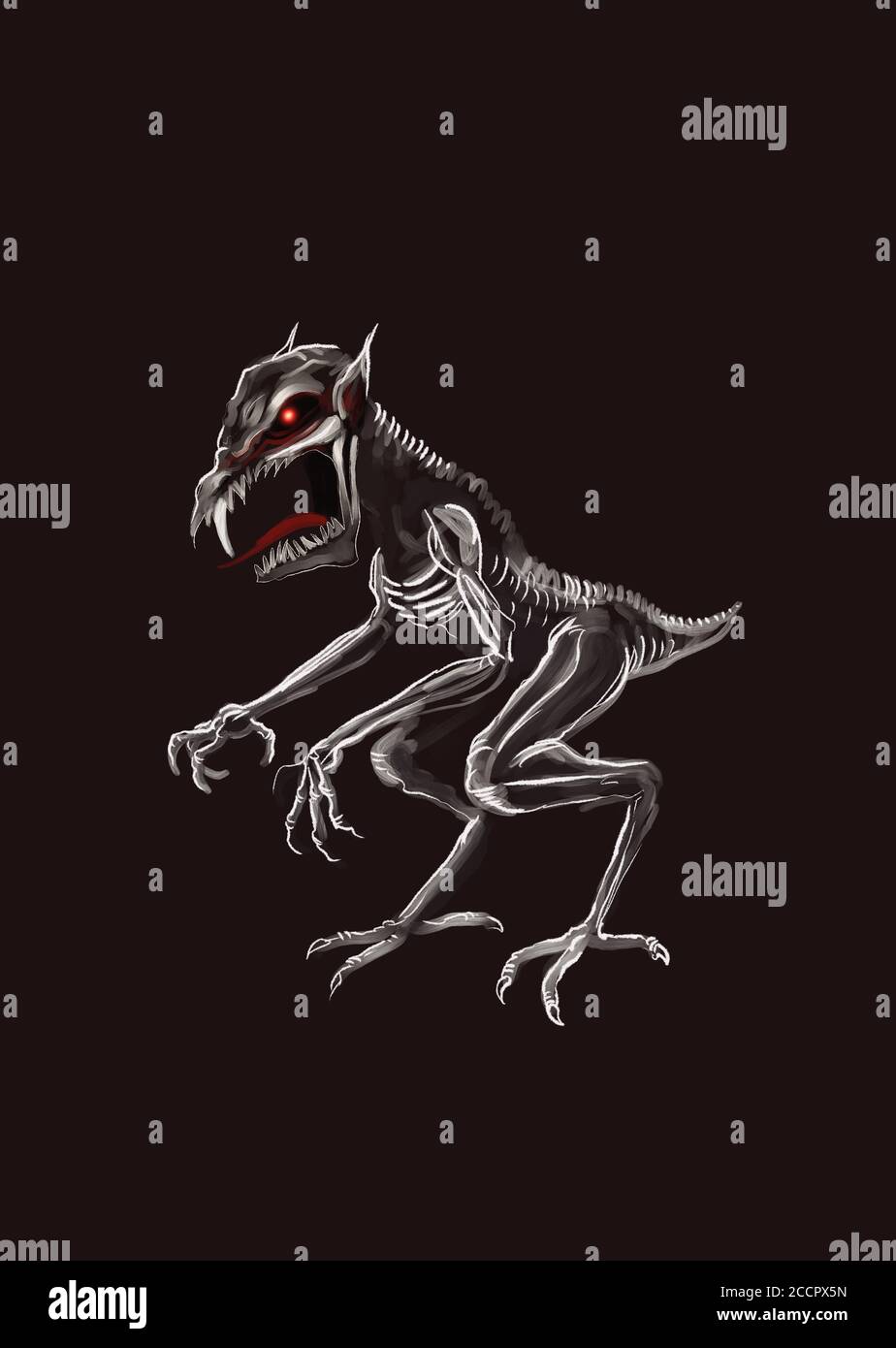 The Chupacabra illustration Stock Photo - Alamy