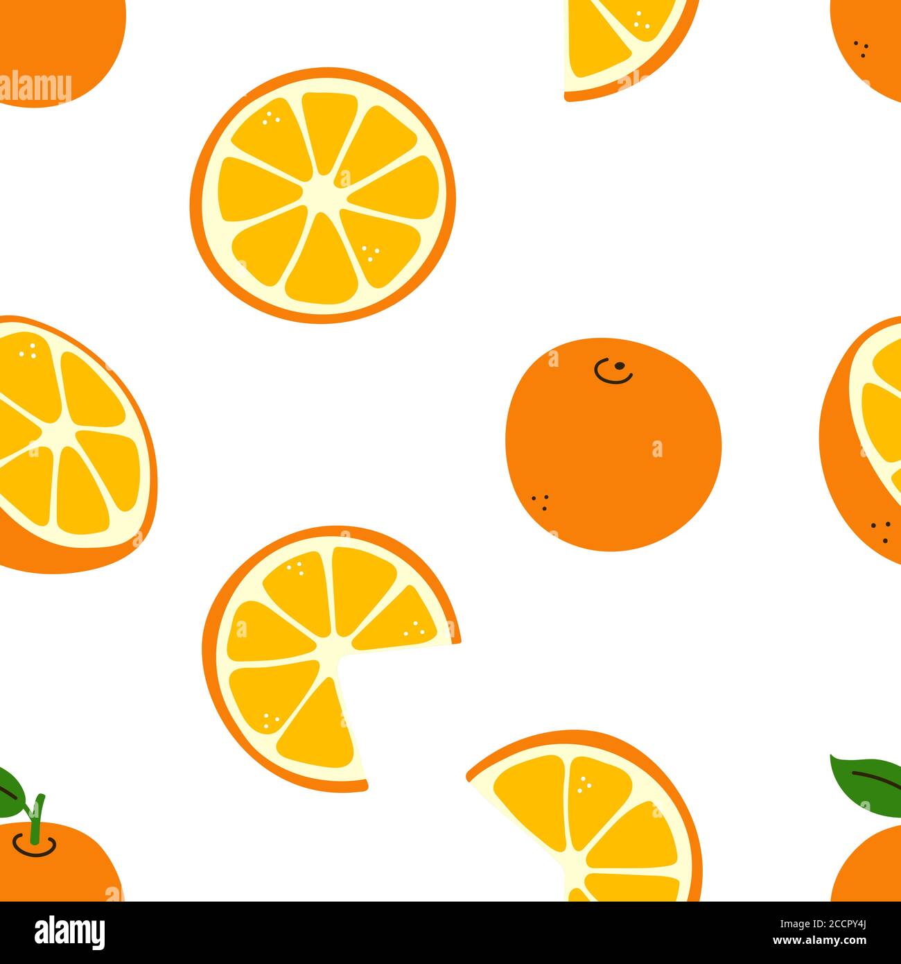 Seamless Orange Fruit Texture