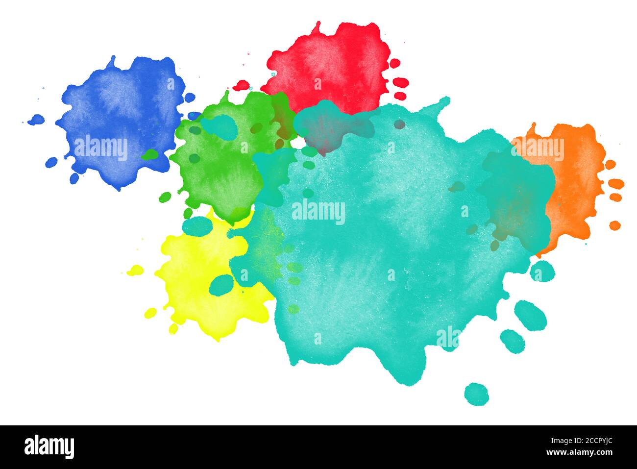 Abstract paint smudges in Cut Out Stock Images & Pictures - Alamy