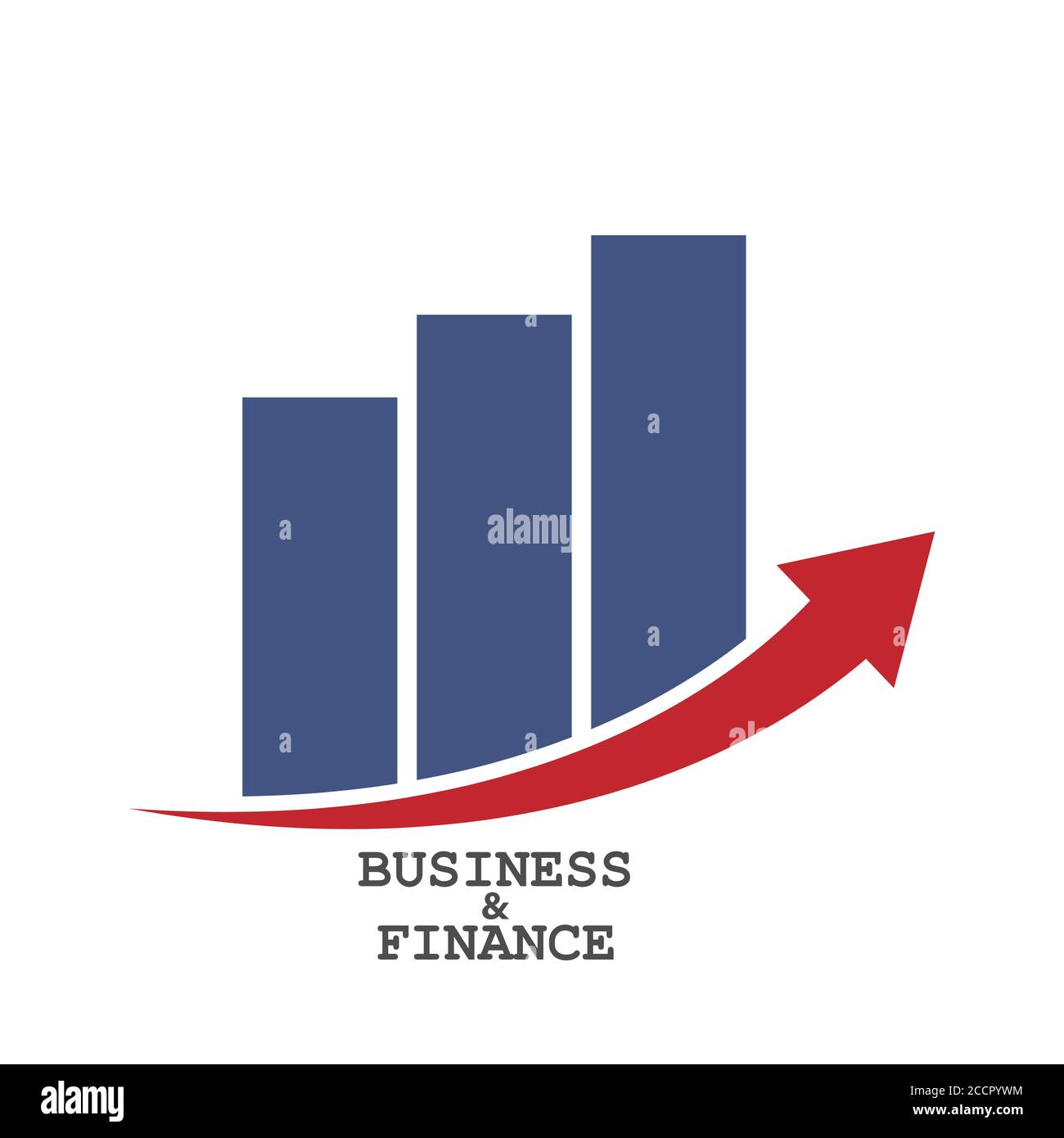 Finance and business. The chart success. Color vector illustration for ...