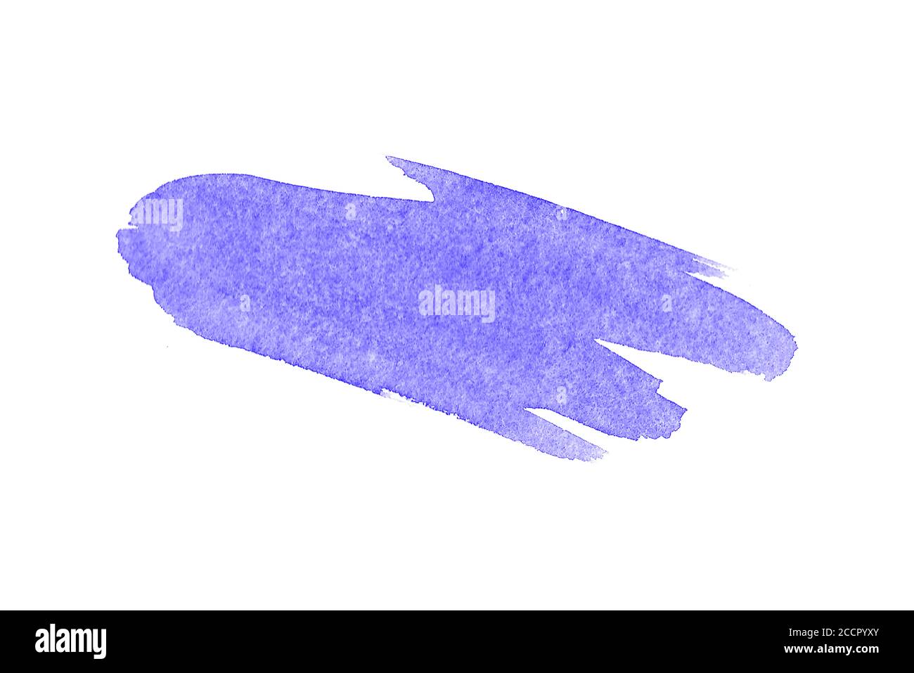 Abstract blue watercolor hand paint texture, isolated on white ...