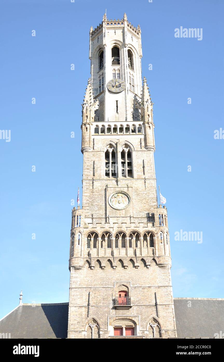 Belfry of Bruges, it is a medieval bell tower in the historical centre ...