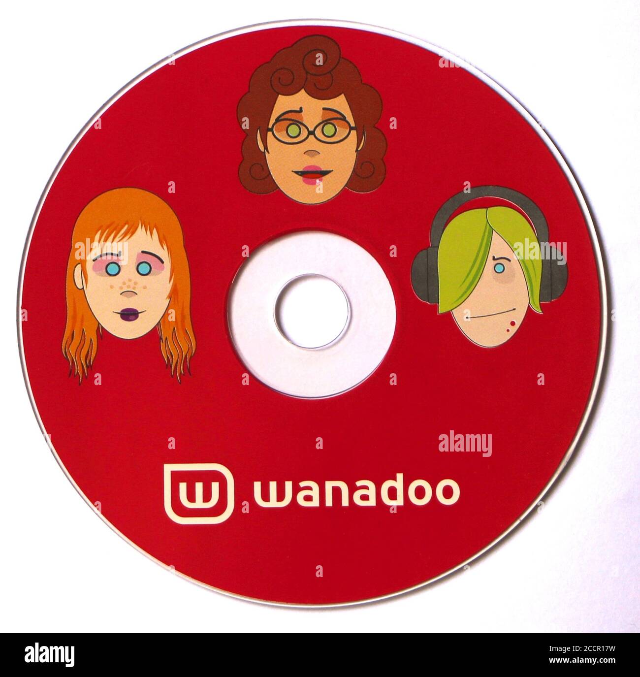 Photo of a Free CD disc advertising Wanadoo internet service provider ...