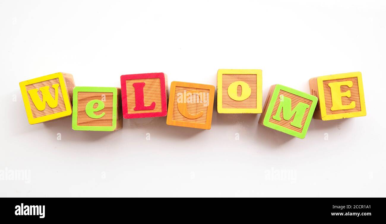 Welcome word hi-res stock photography and images - Alamy
