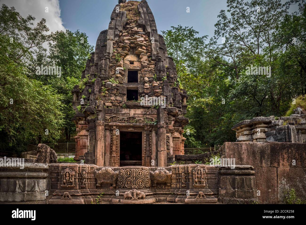 Indian Temple And Green Forest Polo Nature Stock Photo - Alamy