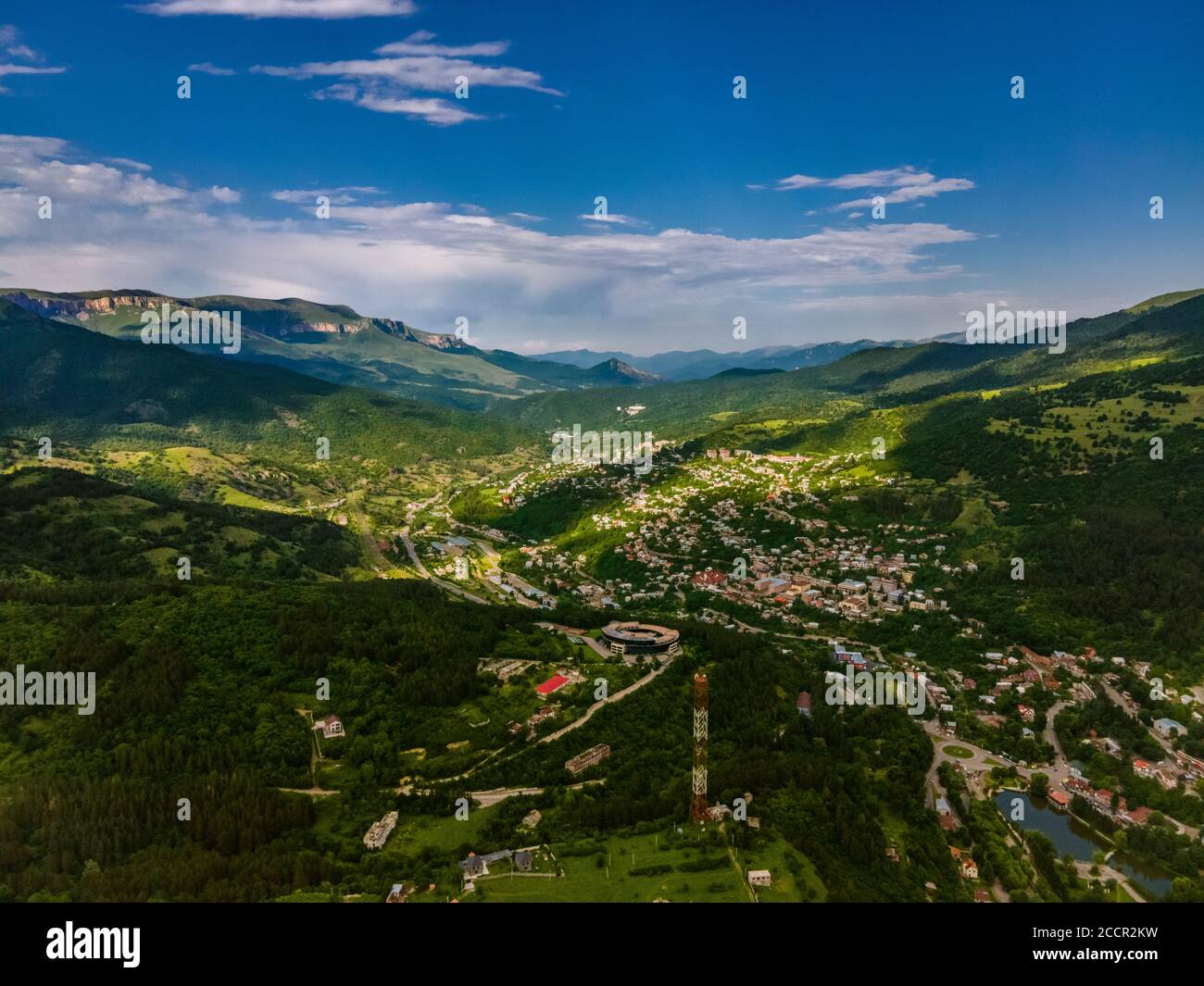 Amazing aerial shot of Dilijan landscapes in Armenia Stock Photo - Alamy