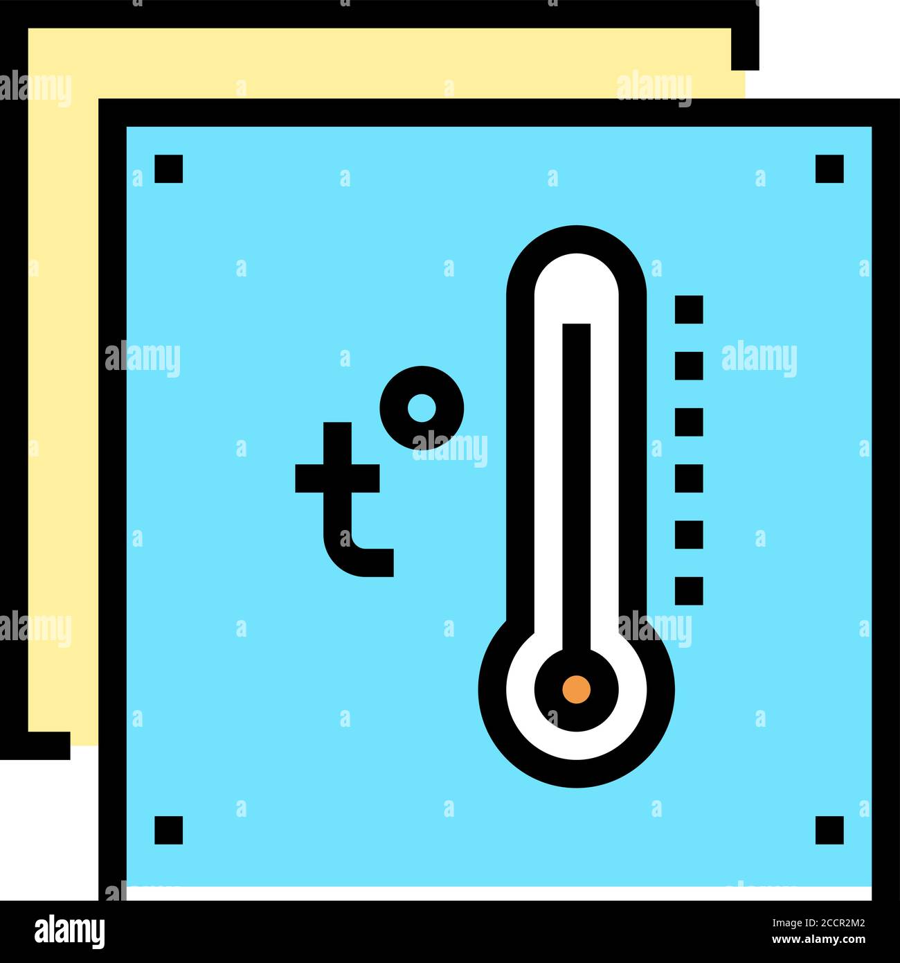 temperature preserving layer color icon vector illustration Stock ...