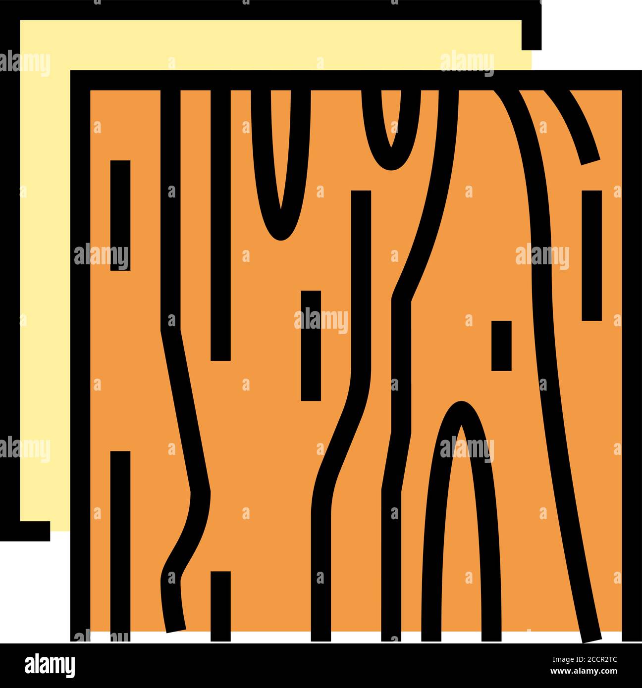 wooden insulation layer color icon vector illustration Stock Vector ...