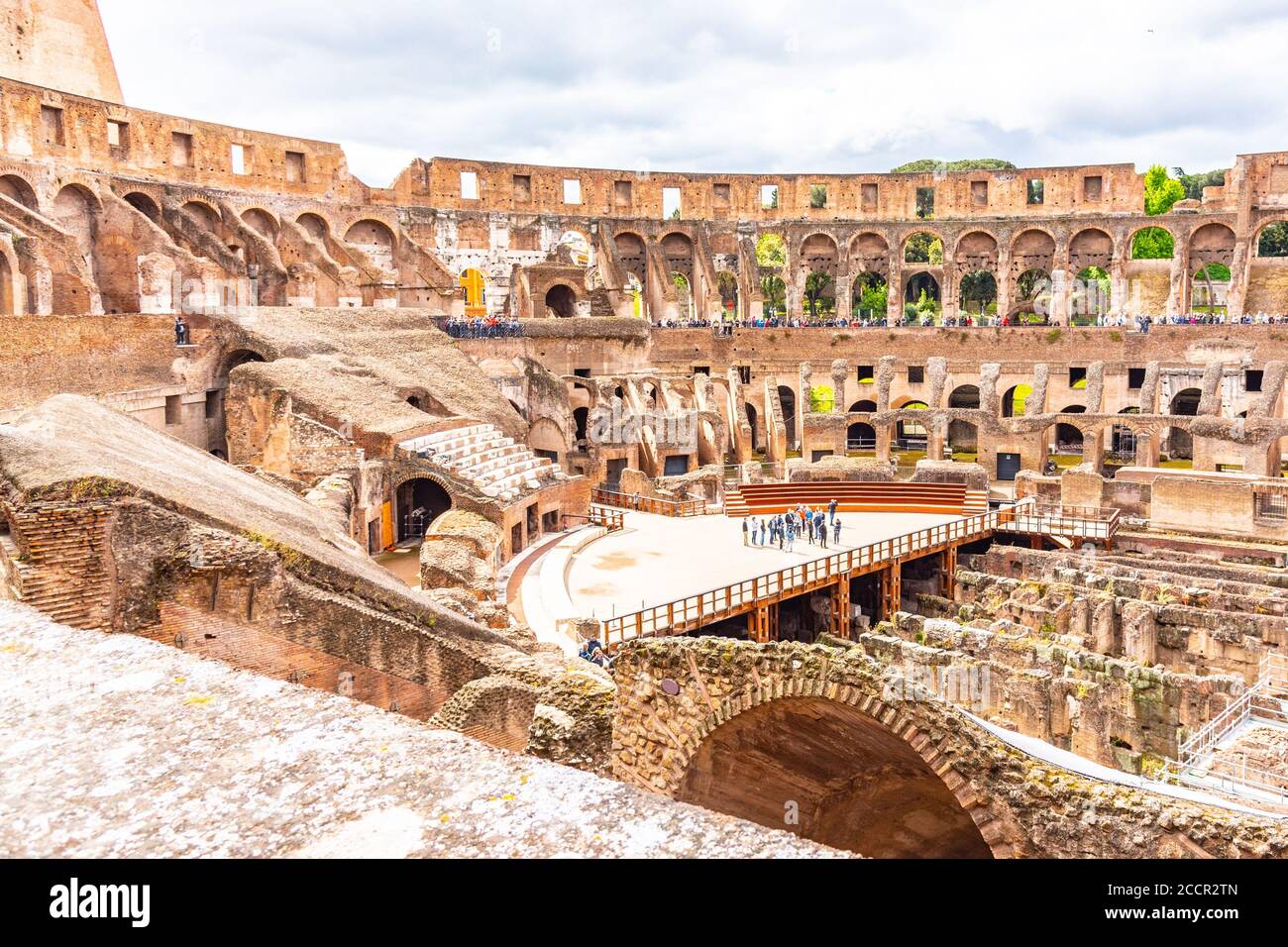 ROME, ITALY - MAY 6, 2019: Interior of Colosseum, aka Coliseum or ...