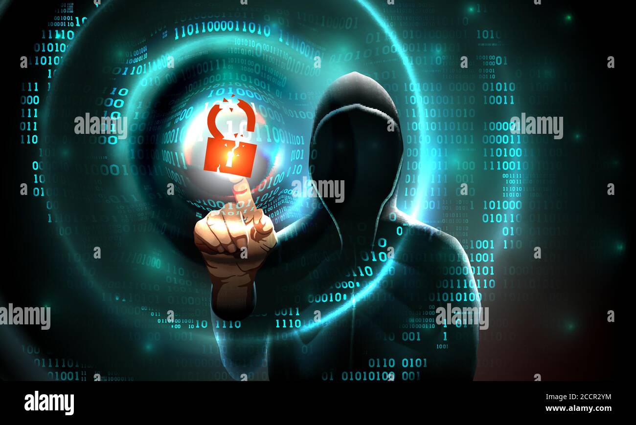 Hacked lock Stock Vector Images - Alamy